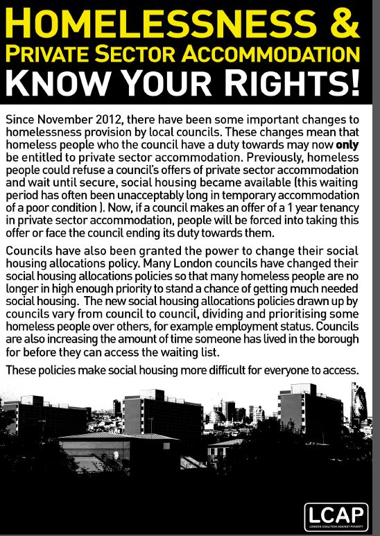 Haringey Housing Action Group » Homelessness and the Localism Act ...